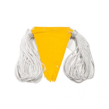 Yellow Safety Flagging / Bunting 30m - Site HQ