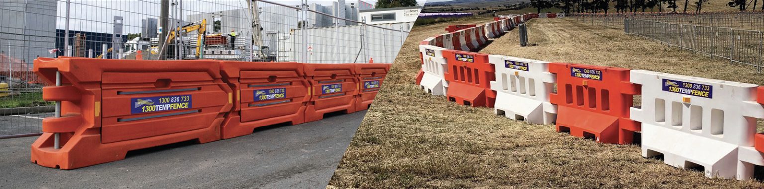 Water filled barriers - choosing the right one for your site - Site HQ